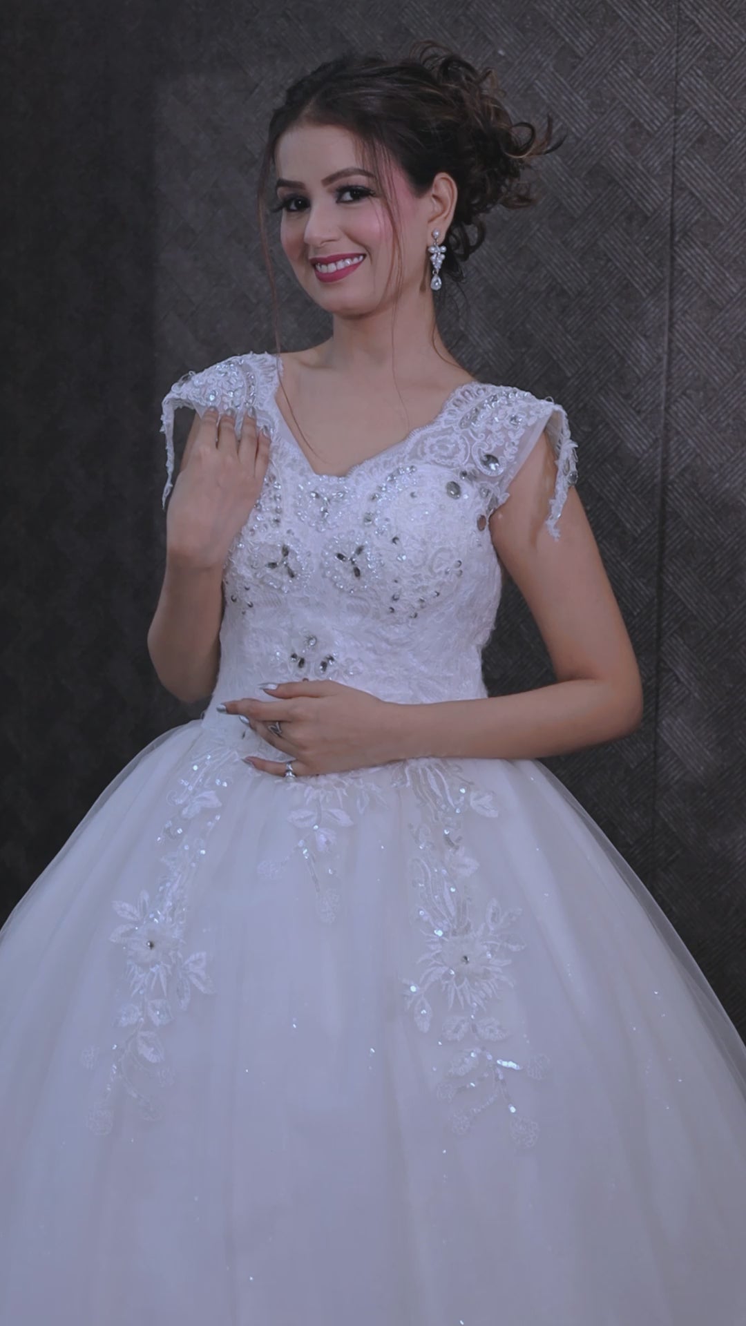 Buy White frock with train for Christian & Catholic wedding | Gownlink ...